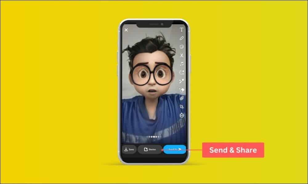 Send a Snap with the Cartoon Face Lens: Easily - HellooTech